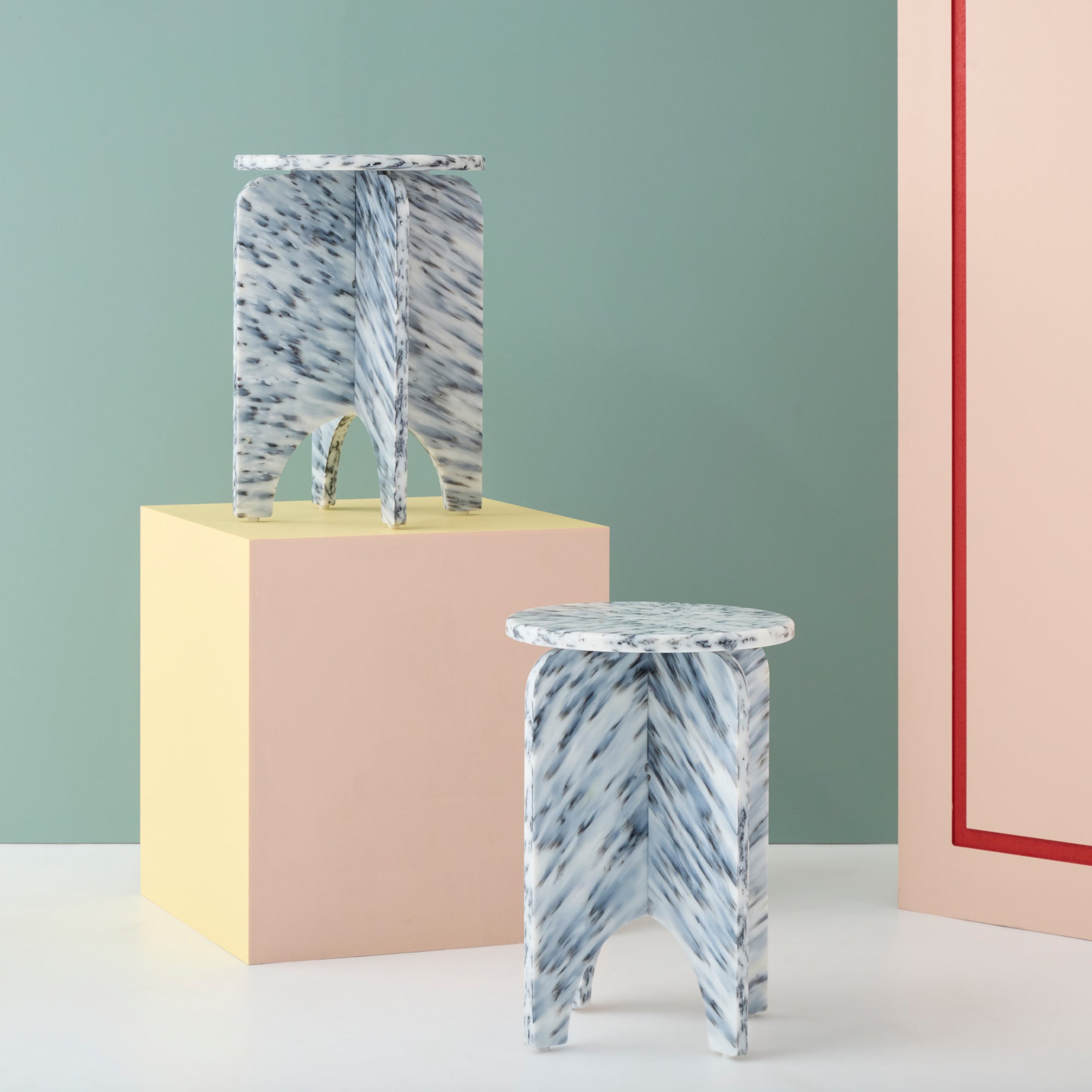 Recycled Plastic Stool | Speckle Chair & Stool | So Watt