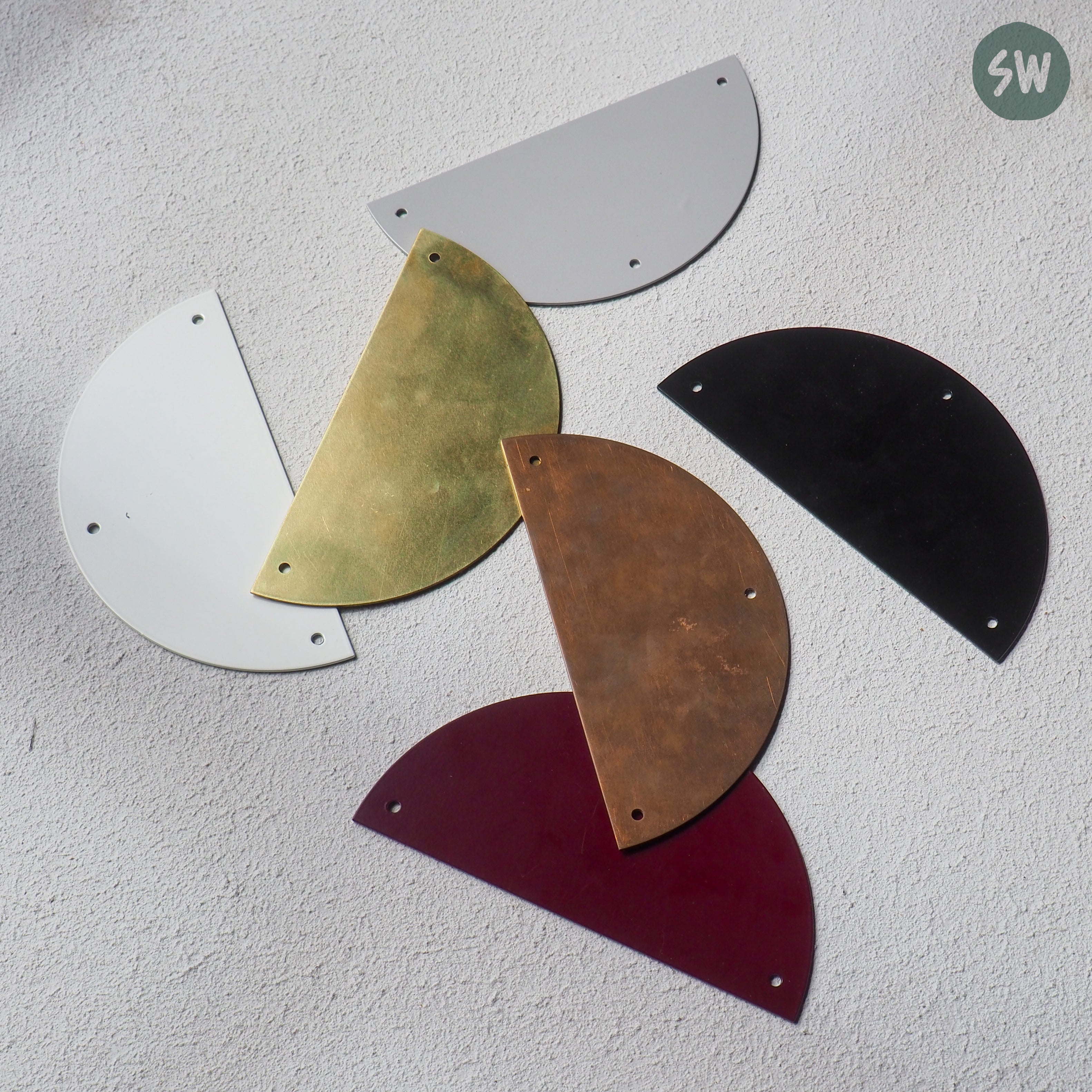 Half Moon Metal Handle Plate | for IKEA Metod Kitchens | So Watt