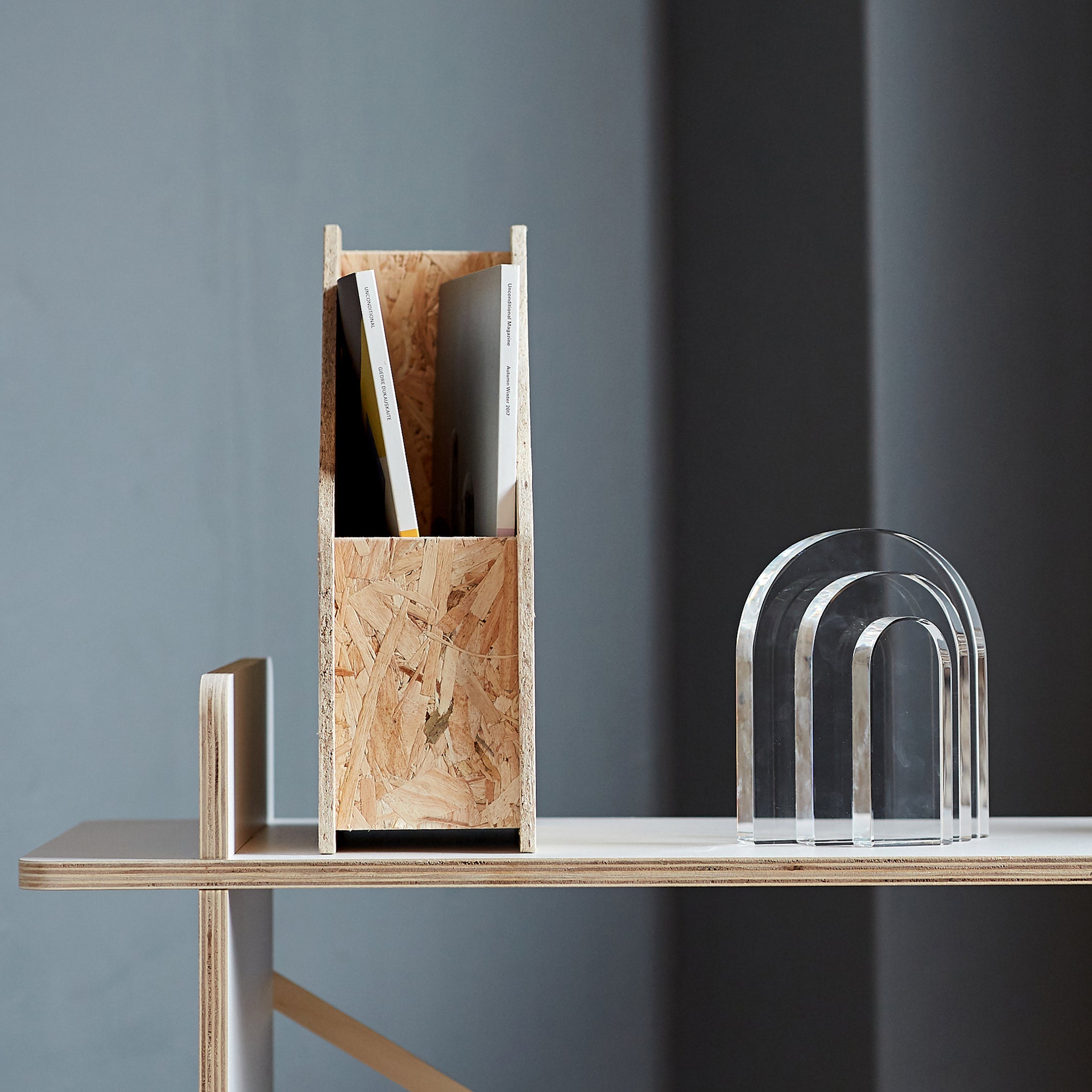Plywood Magazine File | Wooden Magazine Holder | So Watt