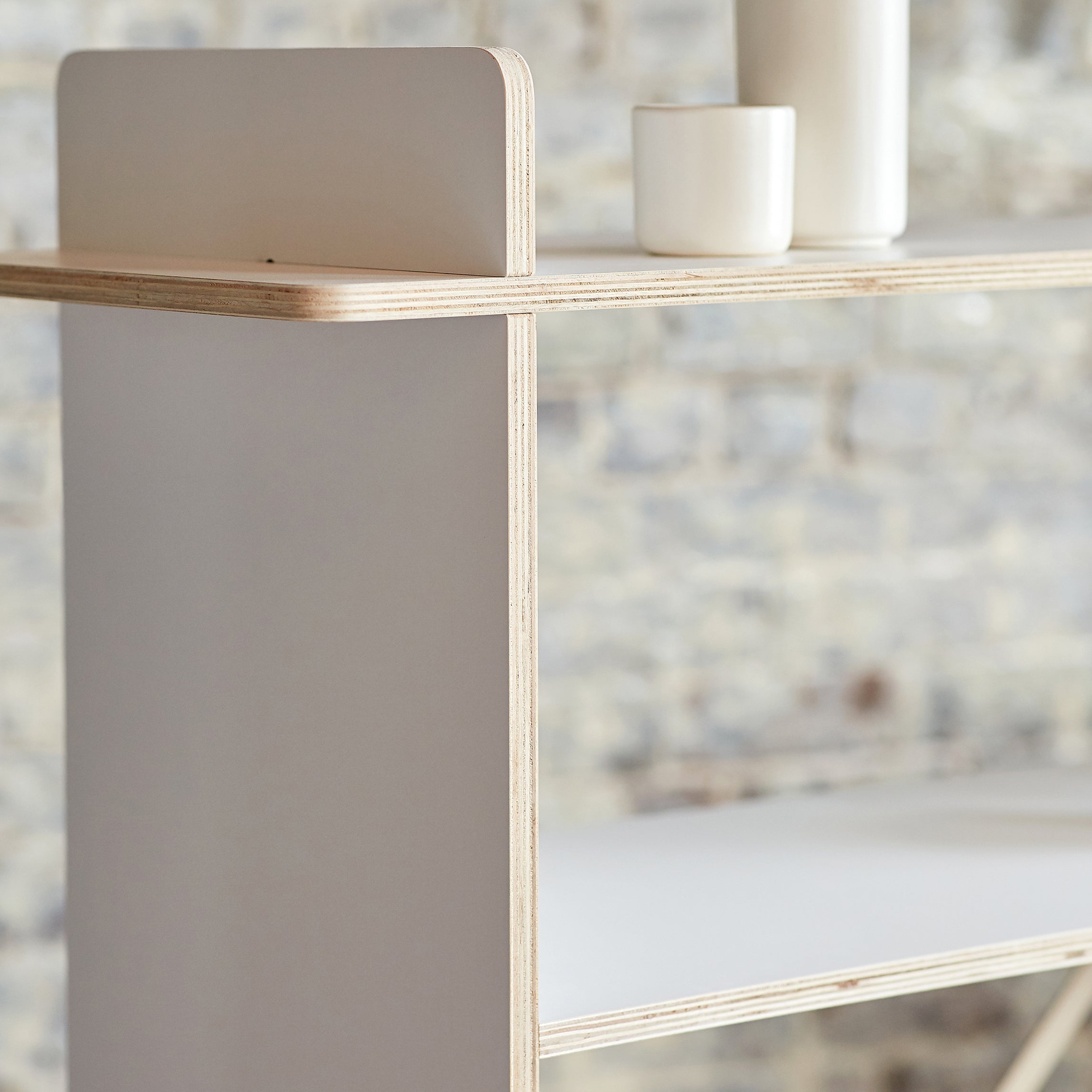 Short Shelving Unit | Low Wood Shelving Unit | So Watt